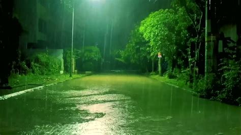 폭풍우가 치는 밤에 폭우 강한 바람 및 끔찍한 뇌우 소리와 함께 즉시 잠들기 Youtube