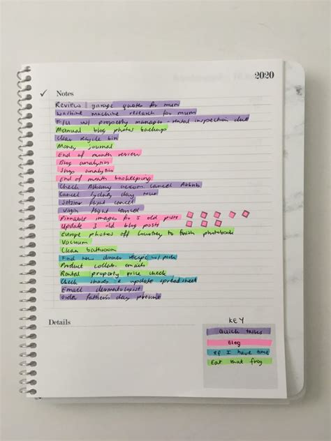 Category Ideas For Color Coding Your Planner All About Planners