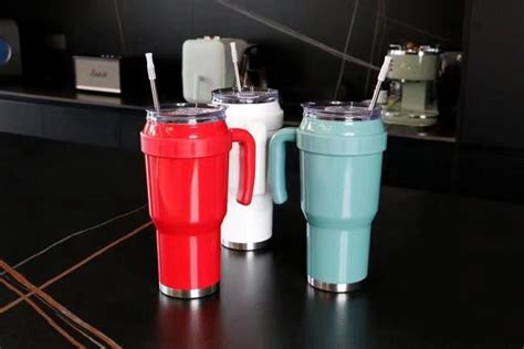 Oz Stainless Steel Double Wall Vacuum Tumbler With Handle China Mug Cup And Tumblers Price