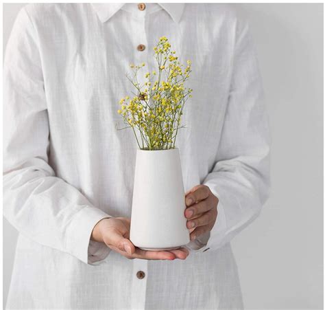 Ceramic Vase Flower Vase Minimalism Style For Modern Table Shelf