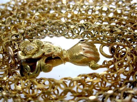 Georgian 18ct Gold Guard Chain 449b The Antique Jewellery Company