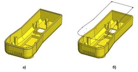 Defining of the parting line of the model а and projection of the Download Scientific Diagram