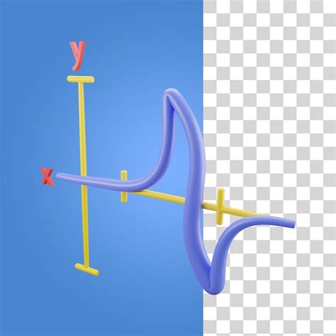 Premium Psd 3d Sine Curve Icon