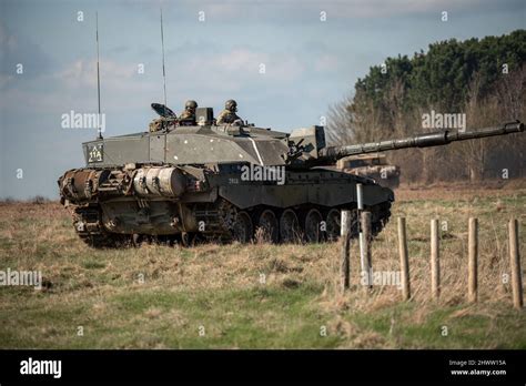 British Army Fv4034 Challenger 2 Main Battle Tank With The Commander