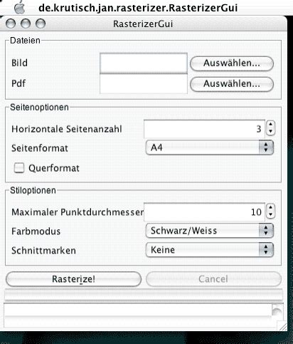 GUI Usage Rasterizer