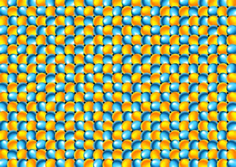 Blue Orange Glossy Circles Abstract Geometry Pattern 36756820 Vector