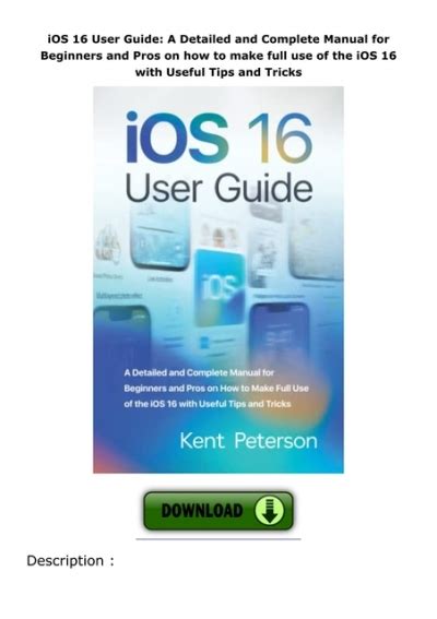 Downloadpdf Ios 16 User Guide A Detailed And Complete Manual For