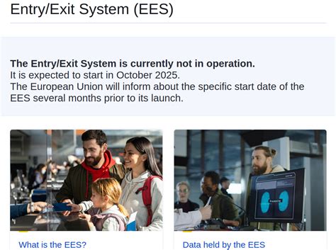 Ue Lentry Exit System Prévu Pour Octobre 2025