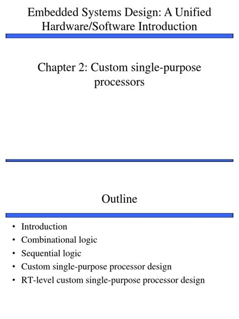 embedded systems design a unified hardware software introduction pdf