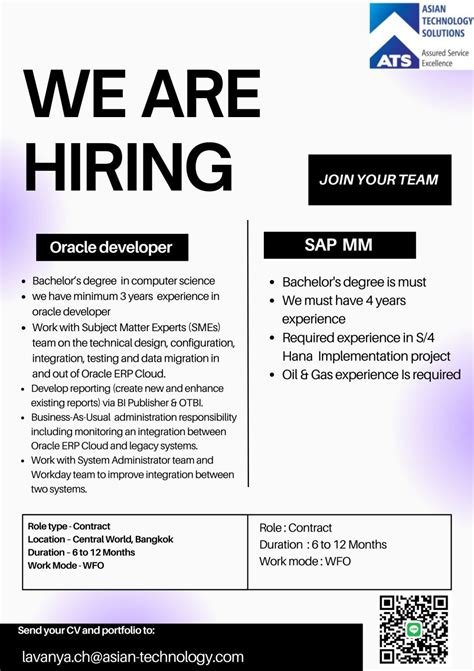 Lavanya Chimata On Linkedin Thailand Hiring Hurryup Sapmm S4hana Implementation Oilandgas