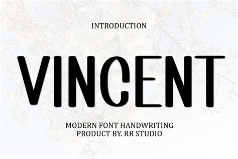 Vincent Regular Font Xfonts Pro