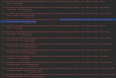 Flutter Member Not Found For Markuptext In Dart Unable To Find