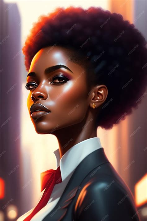 African Black Woman Model Ai Generate Premium Ai Generated Image