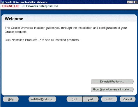 Using The Oui Installer To Uninstall Jd Edwards Enterpriseone From The