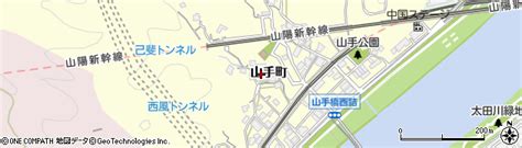 広島県広島市西区山手町の地図 住所一覧検索｜地図マピオン