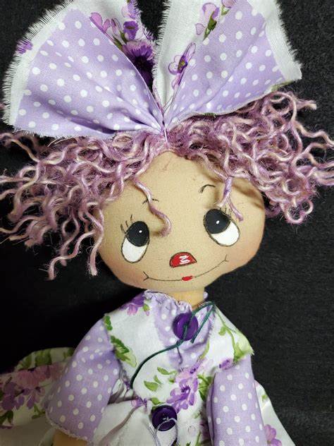 Raggedy Ann Doll Purple Lovers Birthday Spring Friend Display