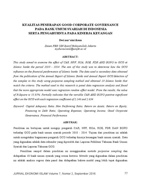 Jurnal Regresi Data Panel Sekunder Pdf