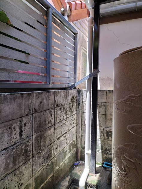 🏘️ติดตั้งรางน้ำฝนสแตนเลสเกรด 304 ขนาด 5 นิ้ว รอยต่อบัดกรีตะกั่ว ท่อน้ำทิ้งขนาด 2 5 นิ้ว 2 จุด