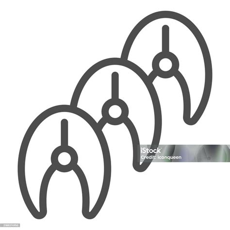 생선 필레 라인 아이콘 수산물 요리 개념의 조각 벡터 그래픽 흰색 배경에 신선한 생선 기호 모바일 또는 웹 디자인을위한 윤곽선