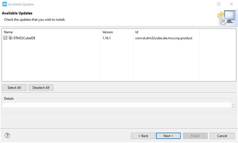 how to update stm32cubemx version in cubeide stmicroelectronics