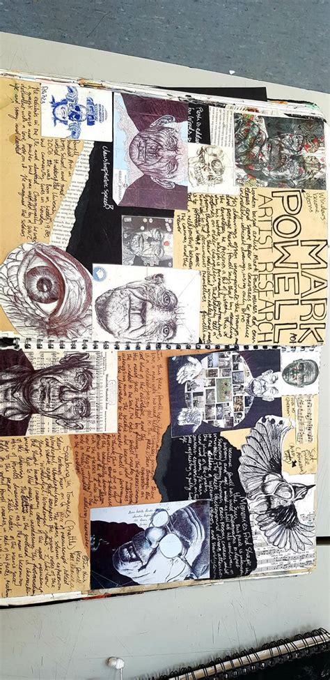 Mark Powell Gcse Artist Research Page Gcse Art Sketchbook Photography Sketchbook Sketchbook