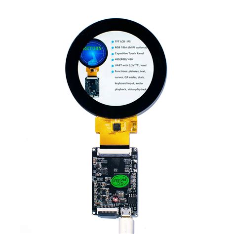 Round Lcd Oled Display Arduino Circular Screen Displaymodule