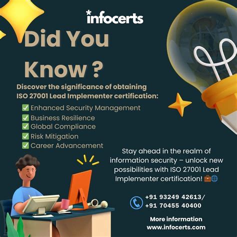 Infocerts Cybersecurity And Grc Certifications On Linkedin Iso27001