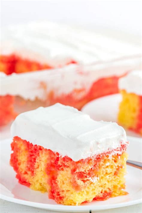 Easy Jello Poke Cake Deliciously Sprinkled