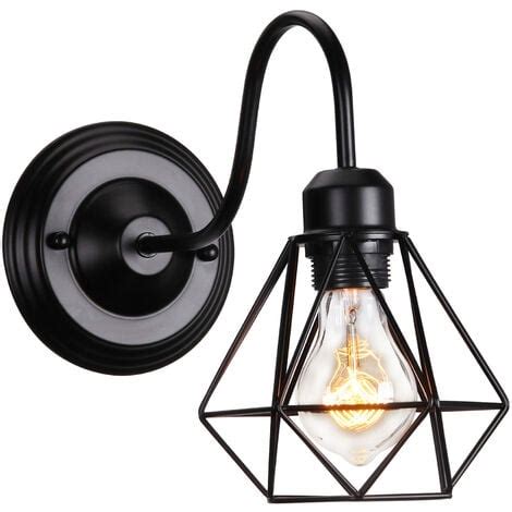 Applique Murale Intérieur Design Cage Diamant Rétro Vintage Luminaire