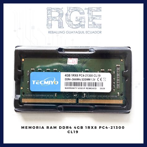 Memoria Ram Ddr4 4gb 1rx8 Pc4 21300 Cl19 Reballing Guayaquil