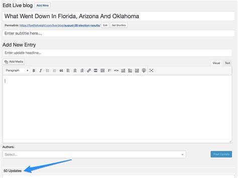 Backend Editor Show Count Of Updates · Issue 520 · Automattic