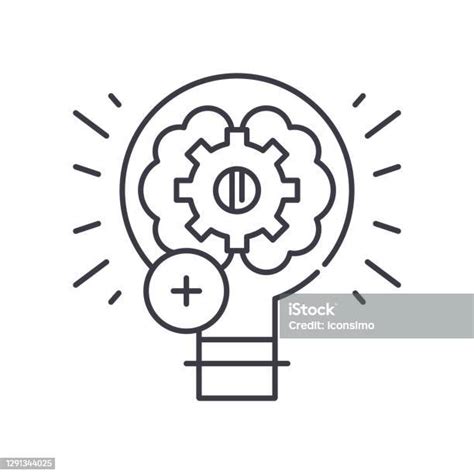 創新知識圖示線性隔離圖解細線向量網頁設計符號輪廓概念符號白色背景可編輯筆劃向量圖形及更多人圖片 人 人的頭部 人腦 Istock