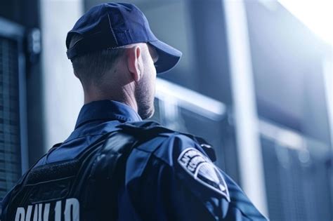 Premium Photo Security Guard Professional Safety Patrol Man Police