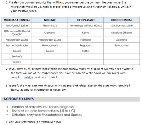 [solved] 1 Create Your Own Mnemonics That Will Help You Remember The