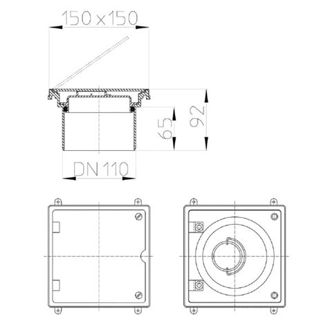 Hl98 Ревизия прочистка для труб из ПВХ или ПП Dn110 решетка 150х150 купить в Санкт Петербурге