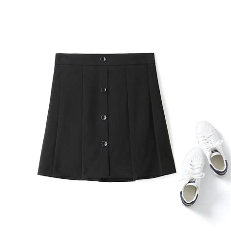 Olive Plus Size Black Pleated Skirt Hello Curve