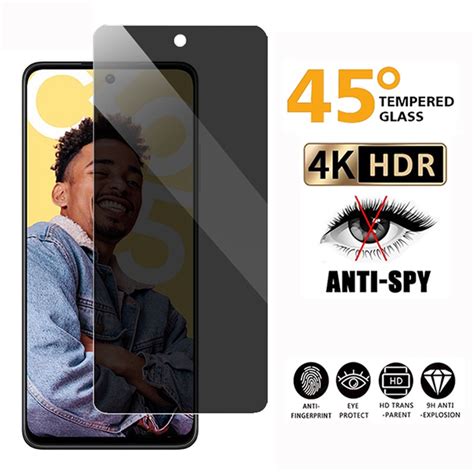 Anti Spy Privacy Tempered Glass Realme 10 9 8 7 6 5 Pro Plus 5i 6i 6s