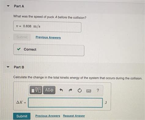 Solved On A Frictionless Horizontal Air Table Puck A With