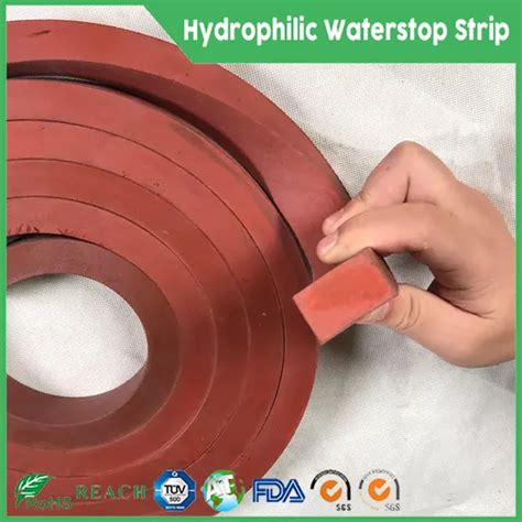 Hydrophilic Bentonite Swelling Rubber Waterstop For Concrete Joint