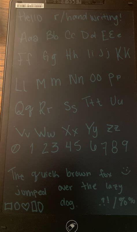Handwriting Sample R Handwriting