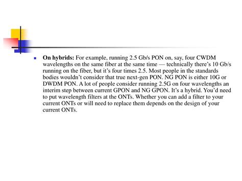 PPT Passive Optical Networks PowerPoint Presentation Free Download