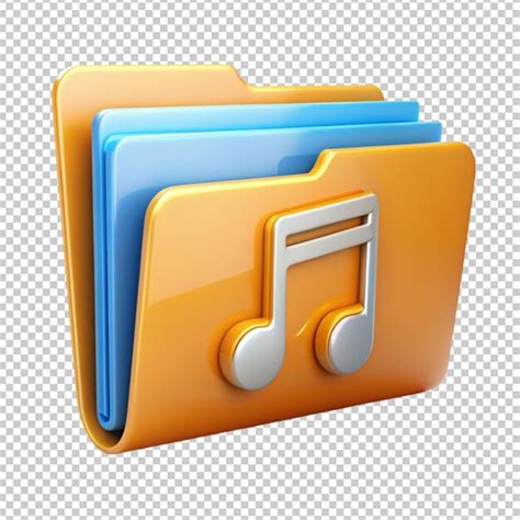 Music Folder Premium Ai Generated Psd