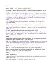 Exploring Sexual Dimorphism In Birds Mating Success And Course Hero