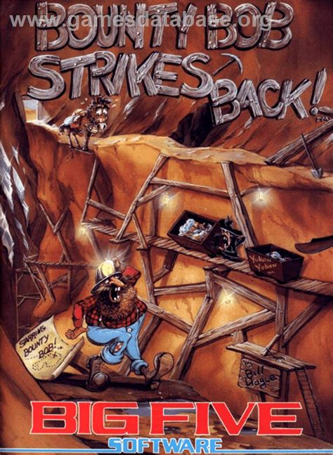 Bounty Bob Strikes Back Atari Bit Artwork Box