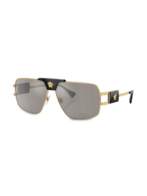 Versace Eyewear Special Project Aviator Frame Sunglasses Farfetch