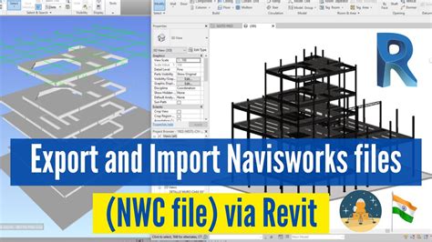 How To Export And Import Navisworks Files Nwc File Via Revit Navisworks For Beginners Youtube