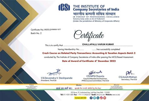 Varun Kumar Challapalli On Linkedin Successfully Completed Crash