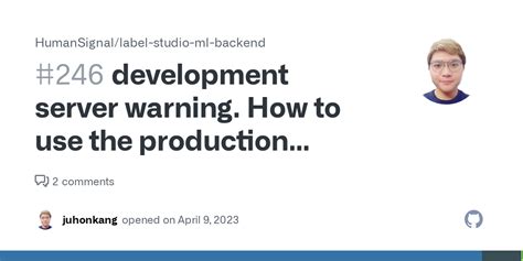 Development Server Warning How To Use The Production Deployment