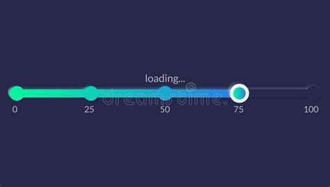 Progress Load Bar Indicator Of Status Download Graphic Icons Of