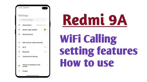 Redmi 9A WiFi Calling Setting Features Tips And Tricks YouTube